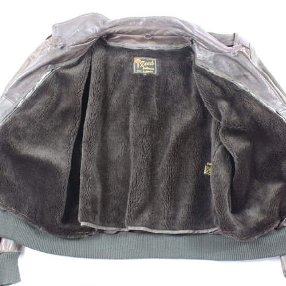 Reed Sportswear | Jackets & Coats | Vintage 8s Full Zip Leather Bomber Flight Jacket | Poshmark